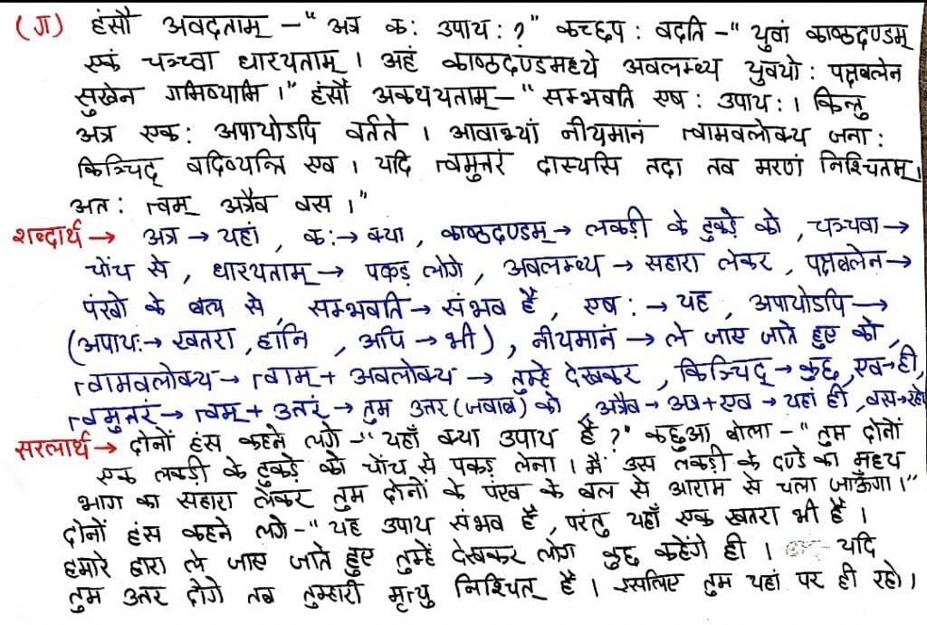 Class 7 Sanskrit Chapter 2 Hindi English class-7-sanskrit-chapter-2-hindi-english